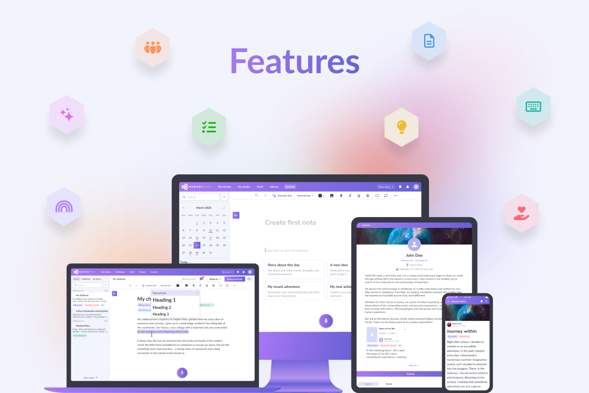 Features - Memory Hive